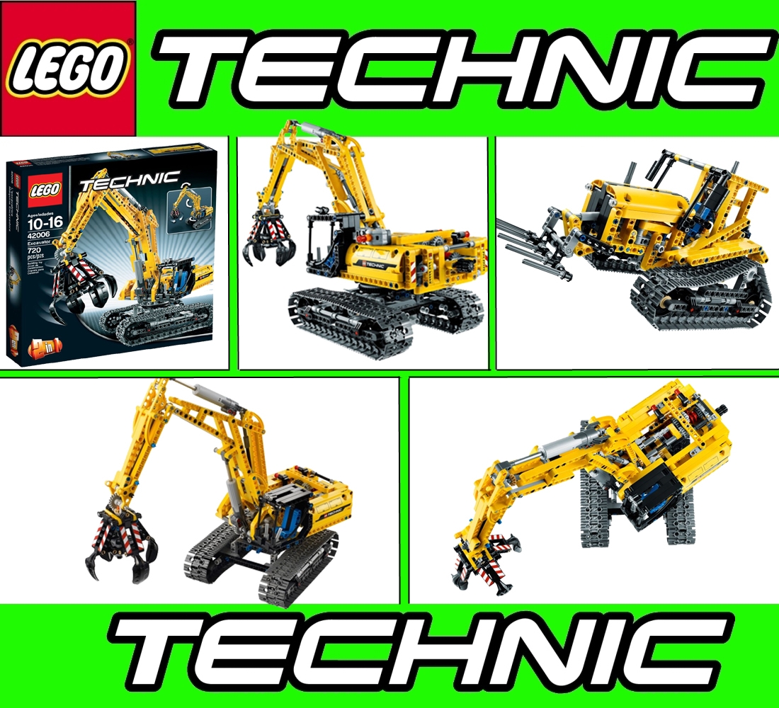 LEGO TECHNIC 42006 Crawler Excavators BINSB 2 In 1 Model | eBay