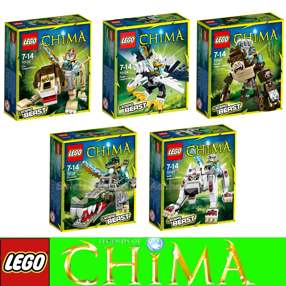 LEGO CHIMA LEGEND BEAST SET 70123 70124 70125 70126 70127 Löwe Adler ...